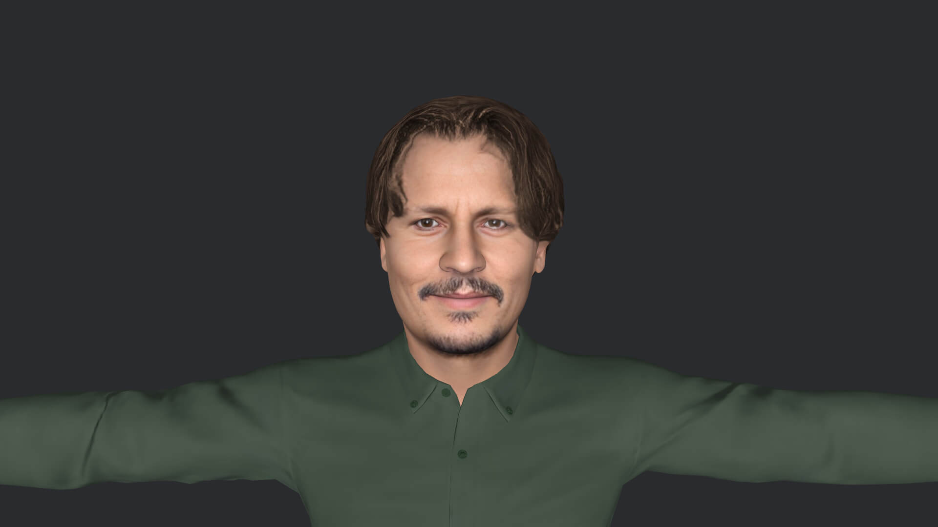 Johnny Depp Realistic Full Body Fully Rigged Character - 3D Model by ...