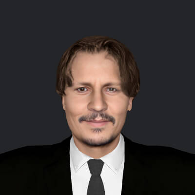 Johnny Depp Realistic Full Body Fully Rigged Character - 3D Model by ...