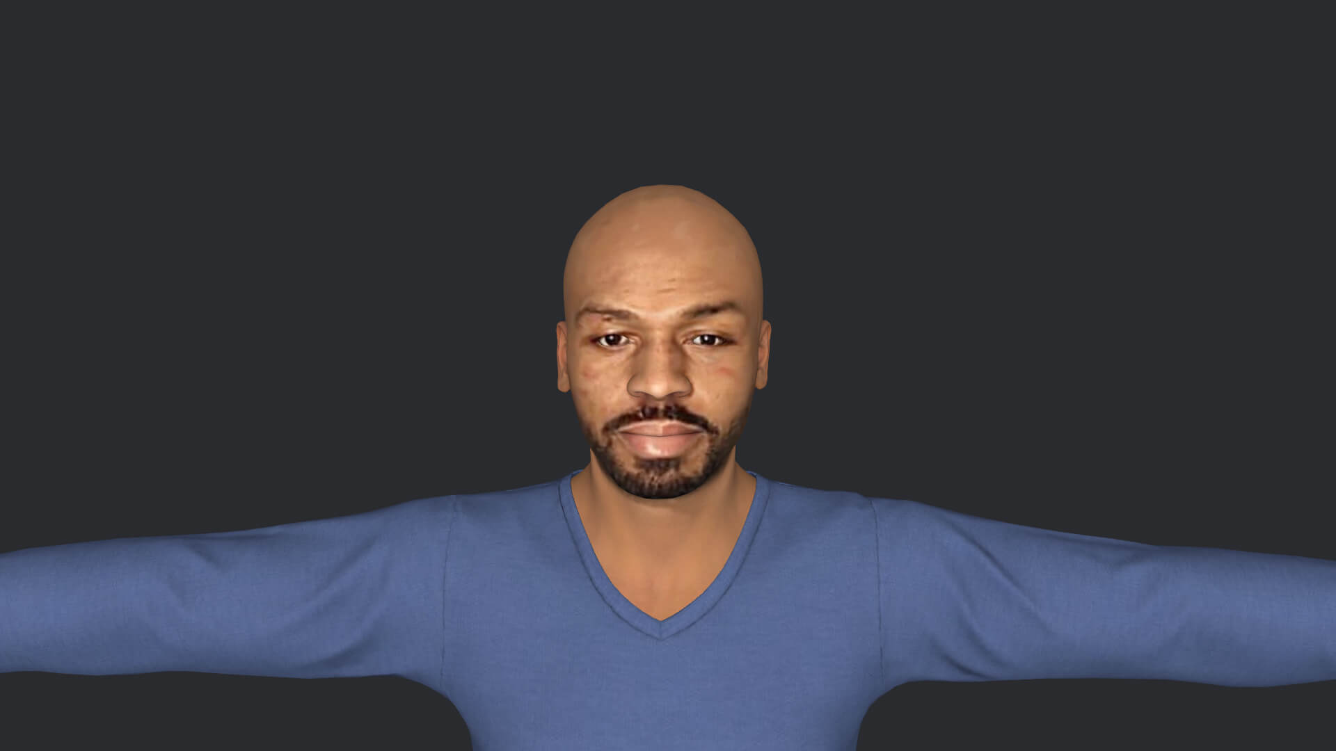 Jon Jones Realistic Full Body Fully Rigged Character - 3D Model by meta ...