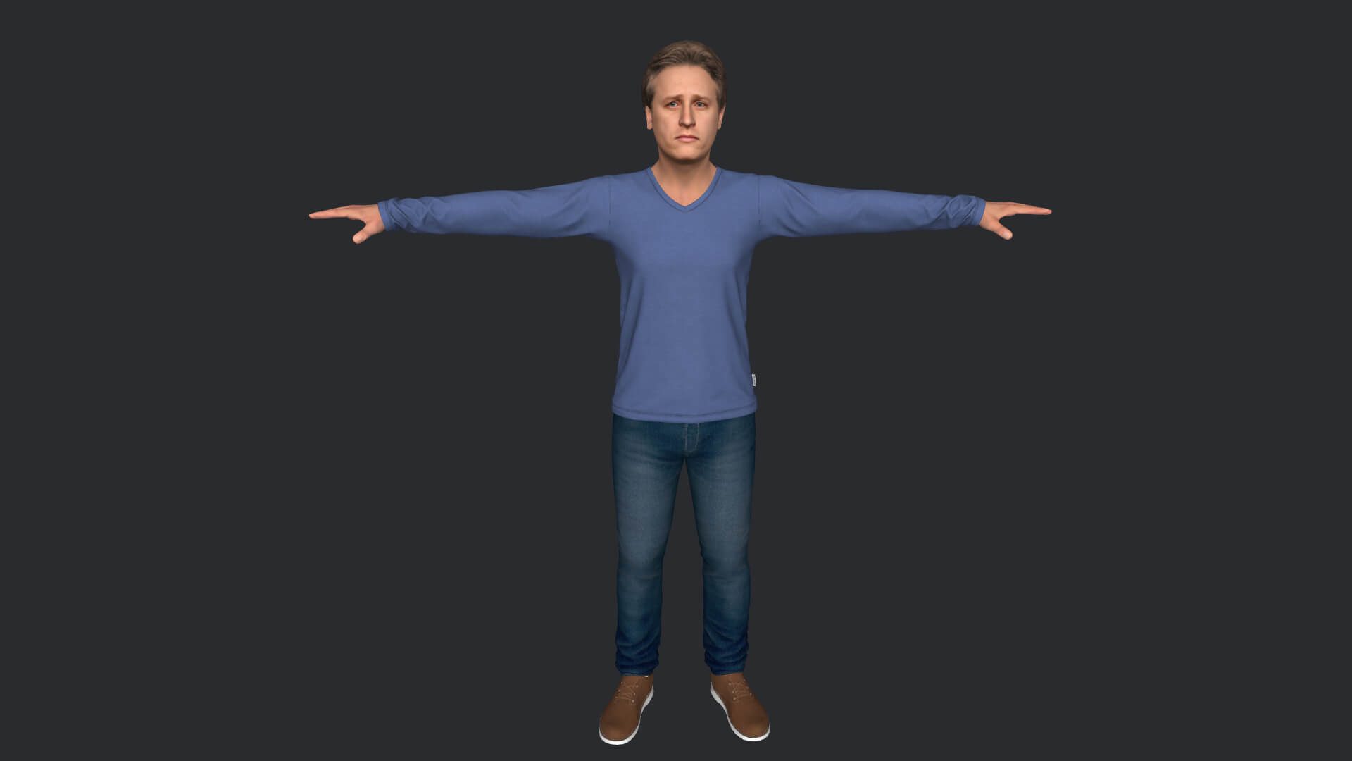 Jon Stewart Realistic Full Body Fully Rigged Character - 3D Model by ...