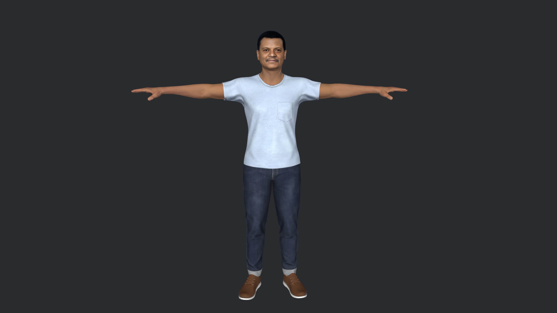 Joseph Ngute Realistic Full Body Fully Rigged Character - 3D Model by ...