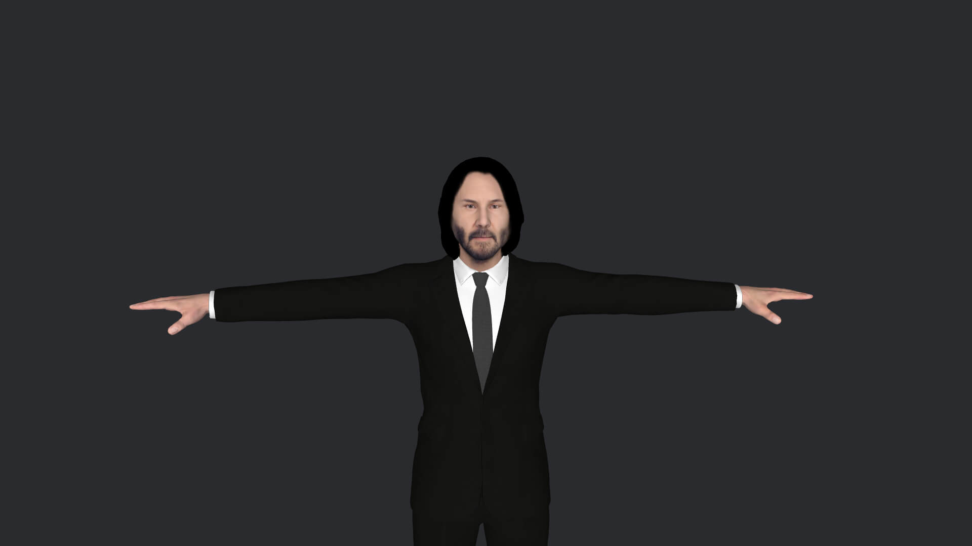 Keanu Reeves Realistic Full Body Fully Rigged Character - 3D Model by ...