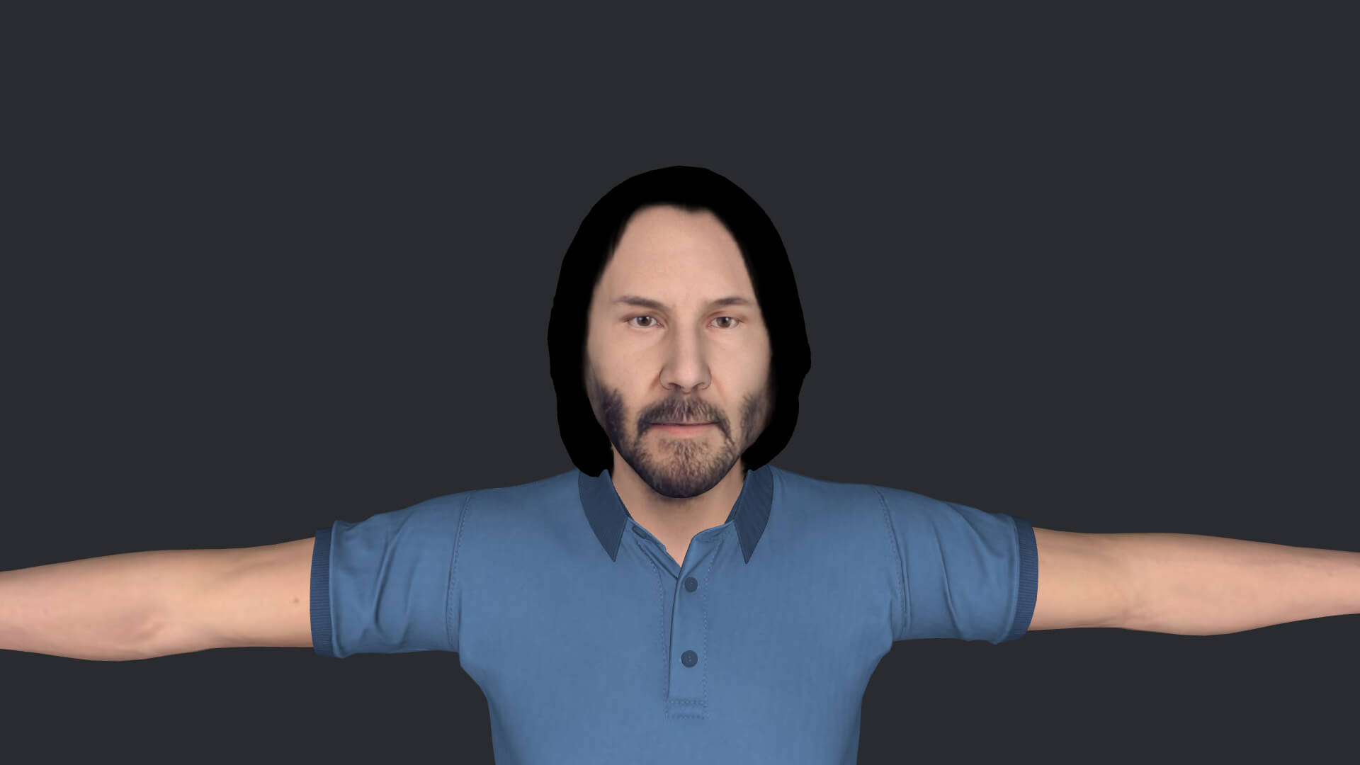 Keanu Reeves Realistic Full Body Fully Rigged Character - 3D Model by ...
