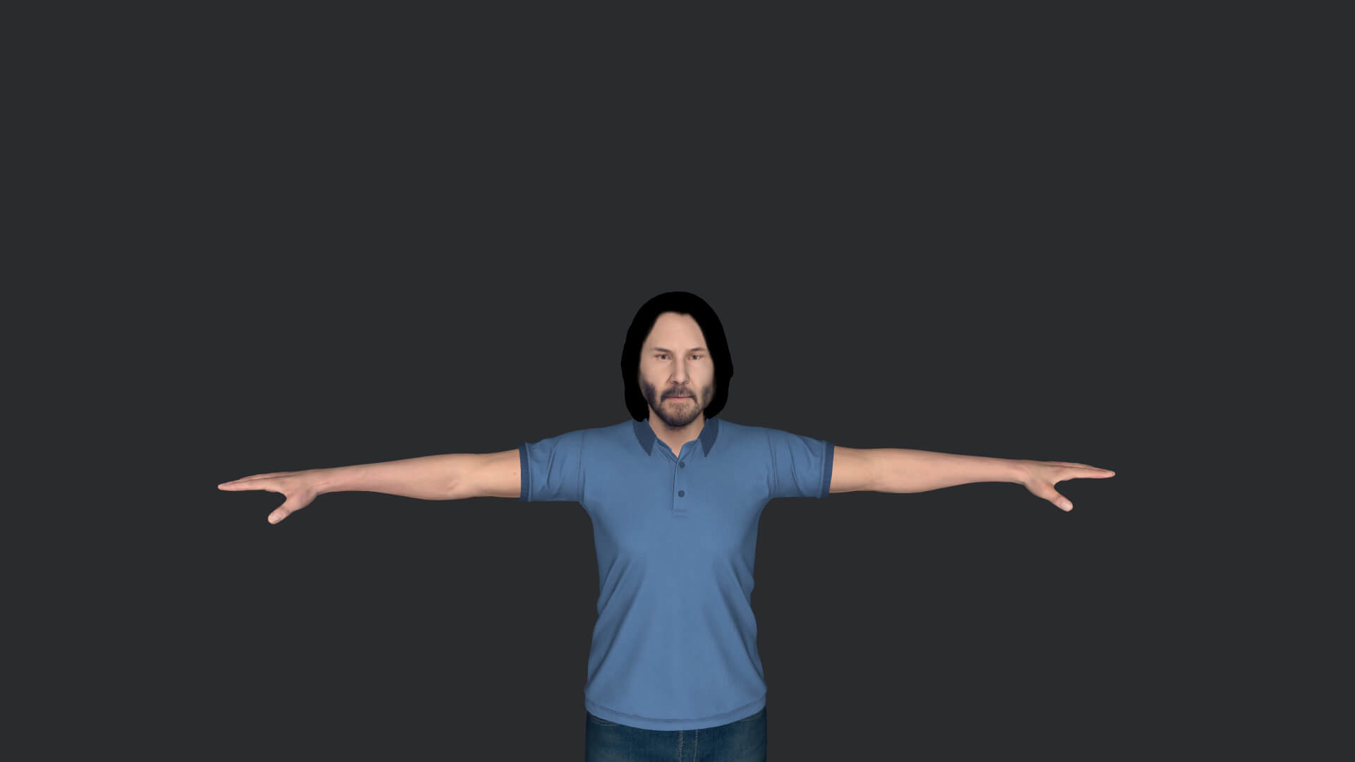 Keanu Reeves Realistic Full Body Fully Rigged Character - 3D Model by ...