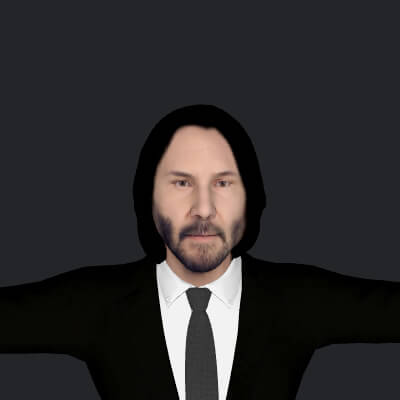 Keanu Reeves Realistic Full Body Fully Rigged Character - 3D Model by ...
