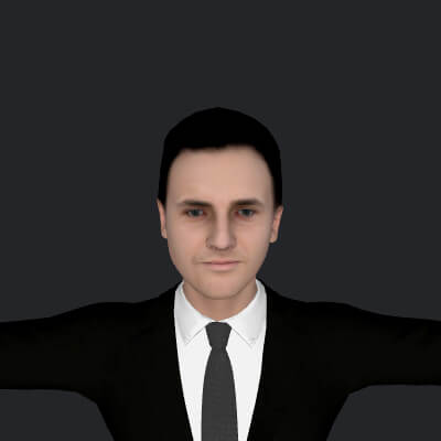 Kevin Droniak Realistic Full Body Fully Rigged Character - 3D Model by ...