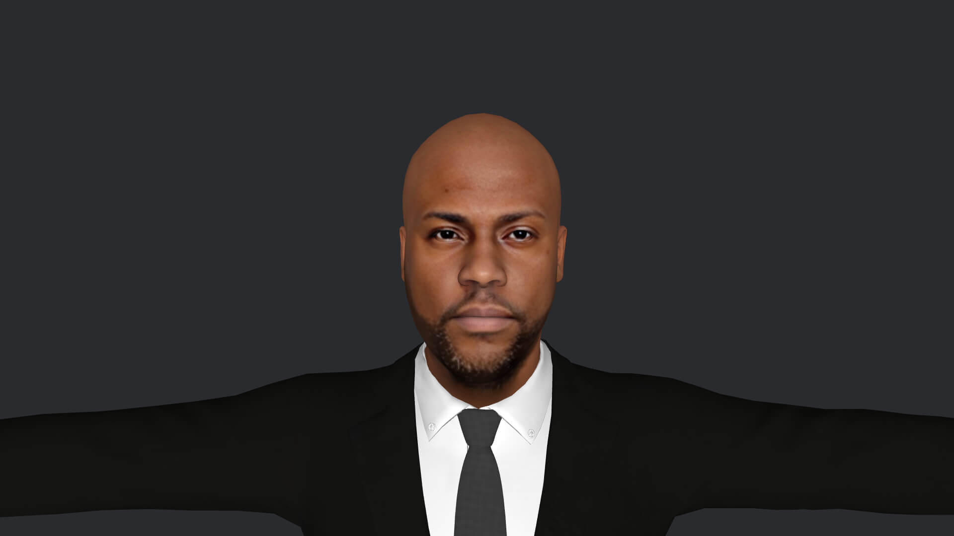 Kevin Hart Realistic Full Body Fully Rigged Character - 3D Model by meta avatars