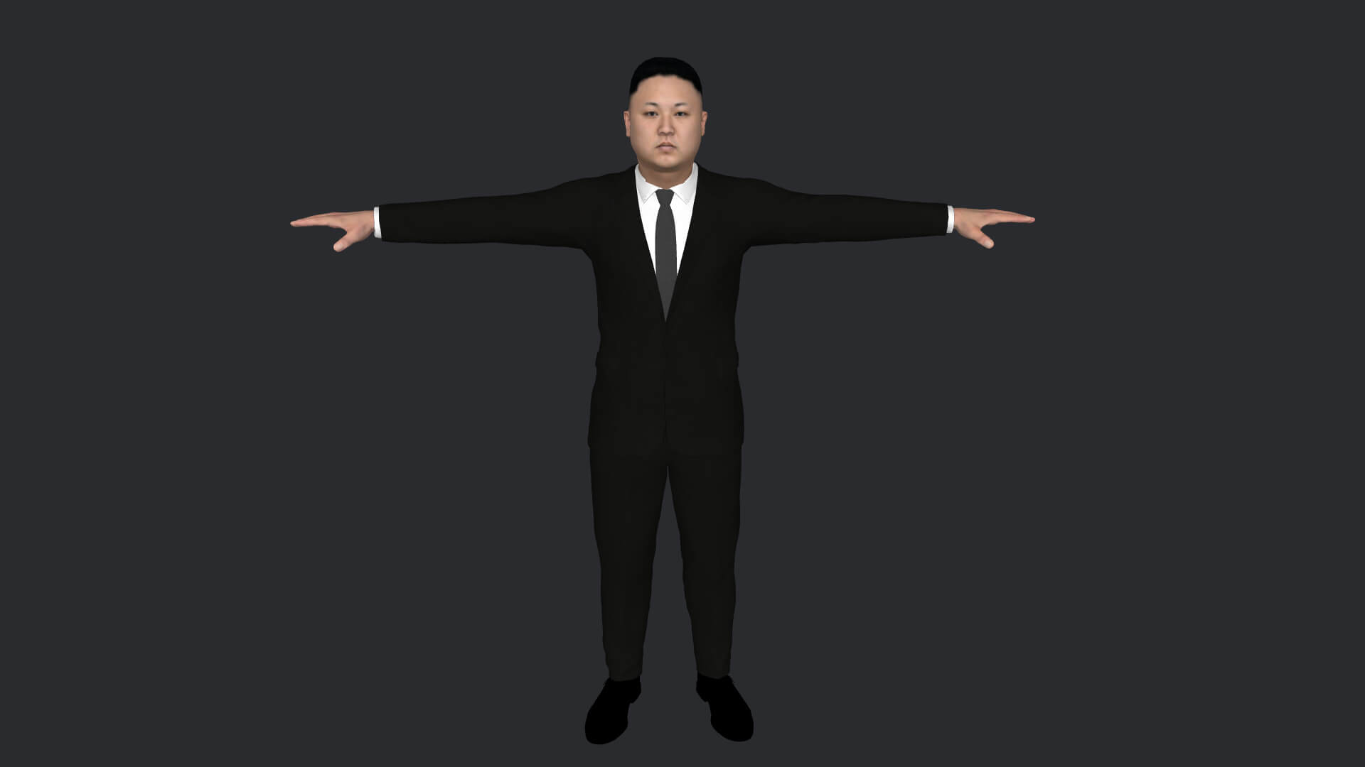 Kim Jong-UN Realistic Full Body Fully Rigged Character 3D Model by meta ...