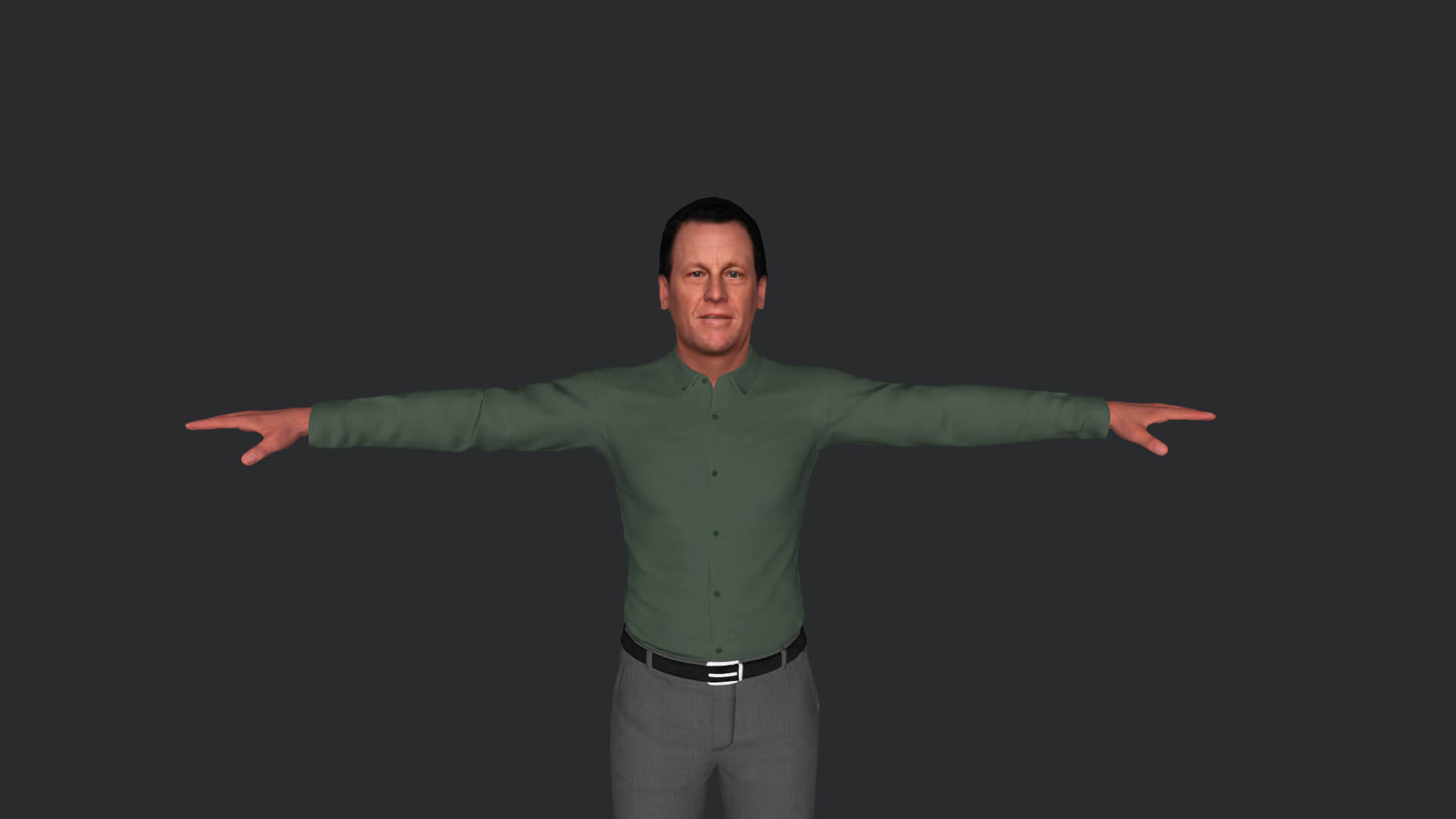 Lance Armstrong Realistic Full Body Fully Rigged Character - 3D Model ...