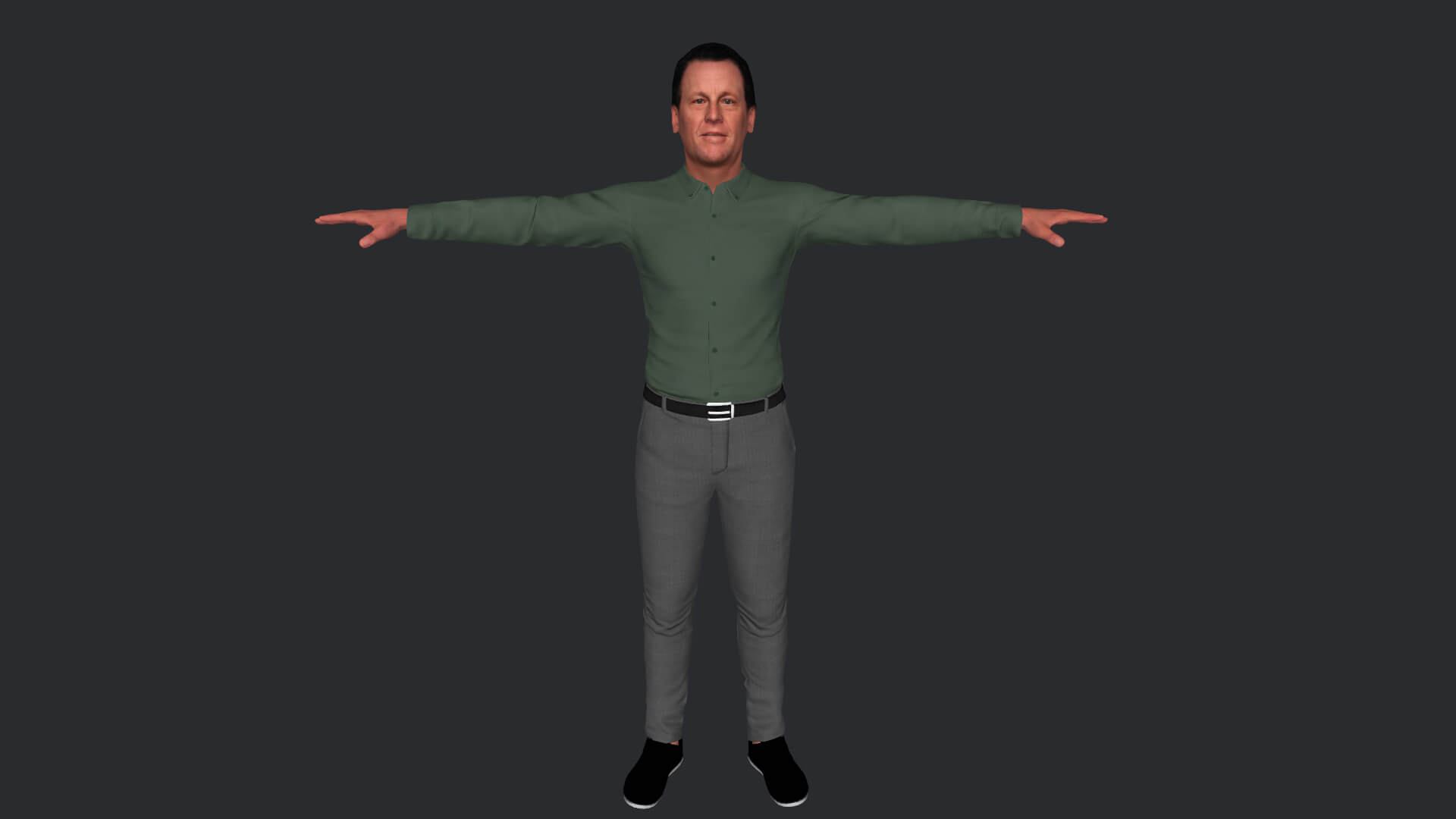 Lance Armstrong Realistic Full Body Fully Rigged Character - 3D Model ...