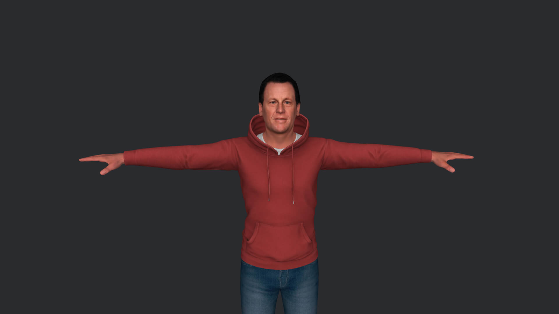 Lance Armstrong Realistic Full Body Fully Rigged Character - 3D Model ...