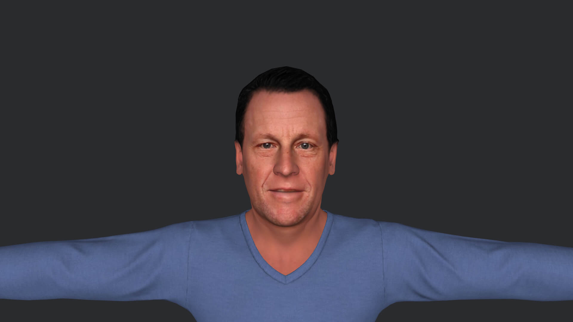 Lance Armstrong Realistic Full Body Fully Rigged Character - 3D Model ...