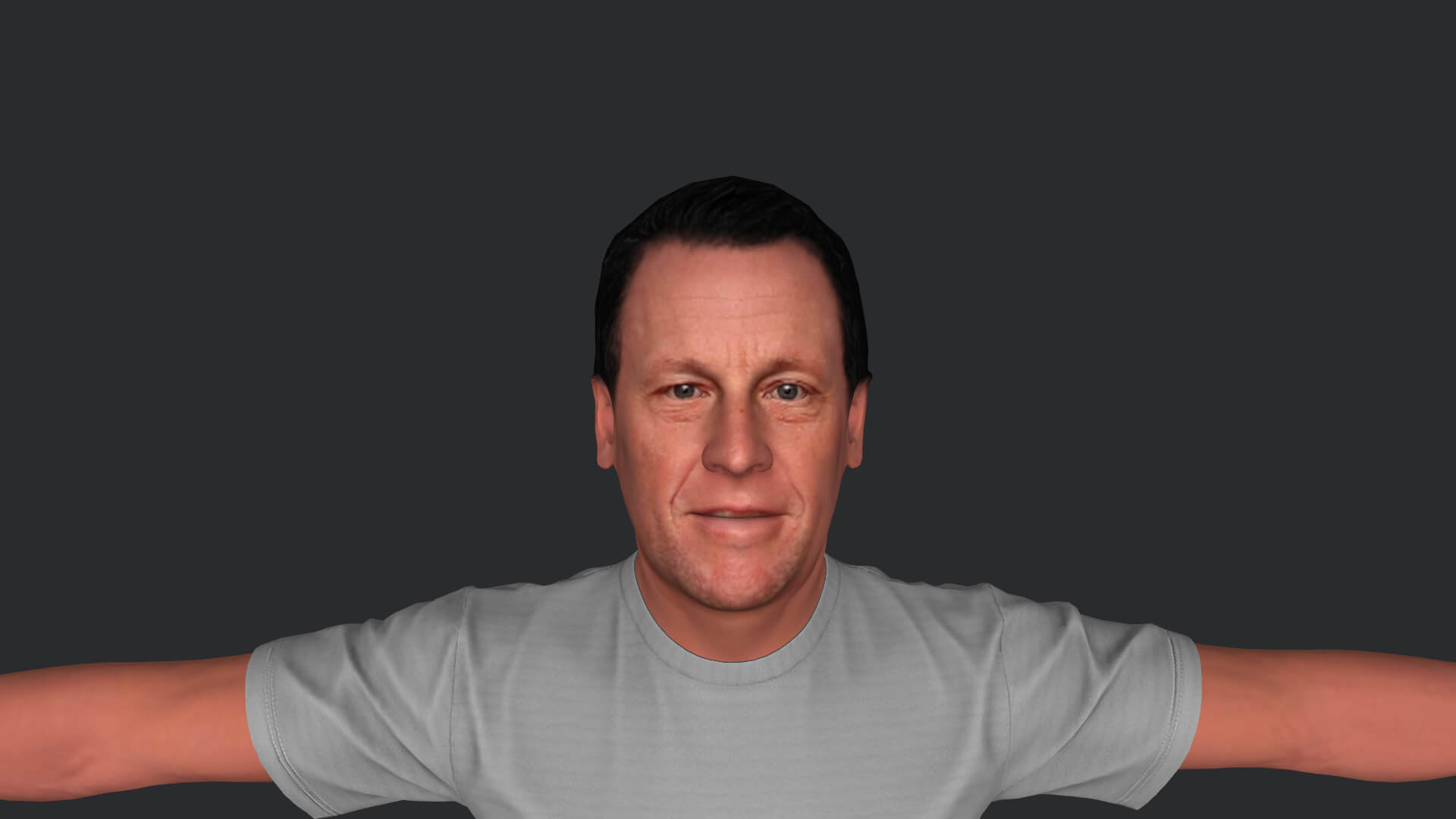 Lance Armstrong Realistic Full Body Fully Rigged Character - 3D Model ...