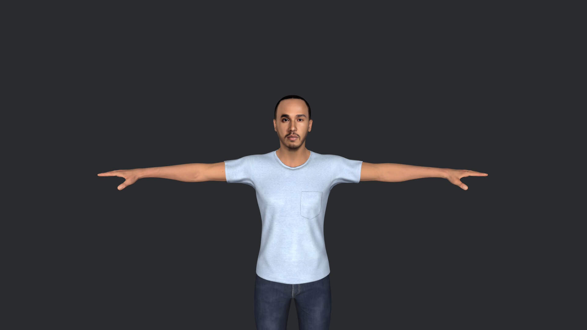 Lewis Hamilton Realistic Full Body Fully Rigged Character - 3D Model by ...