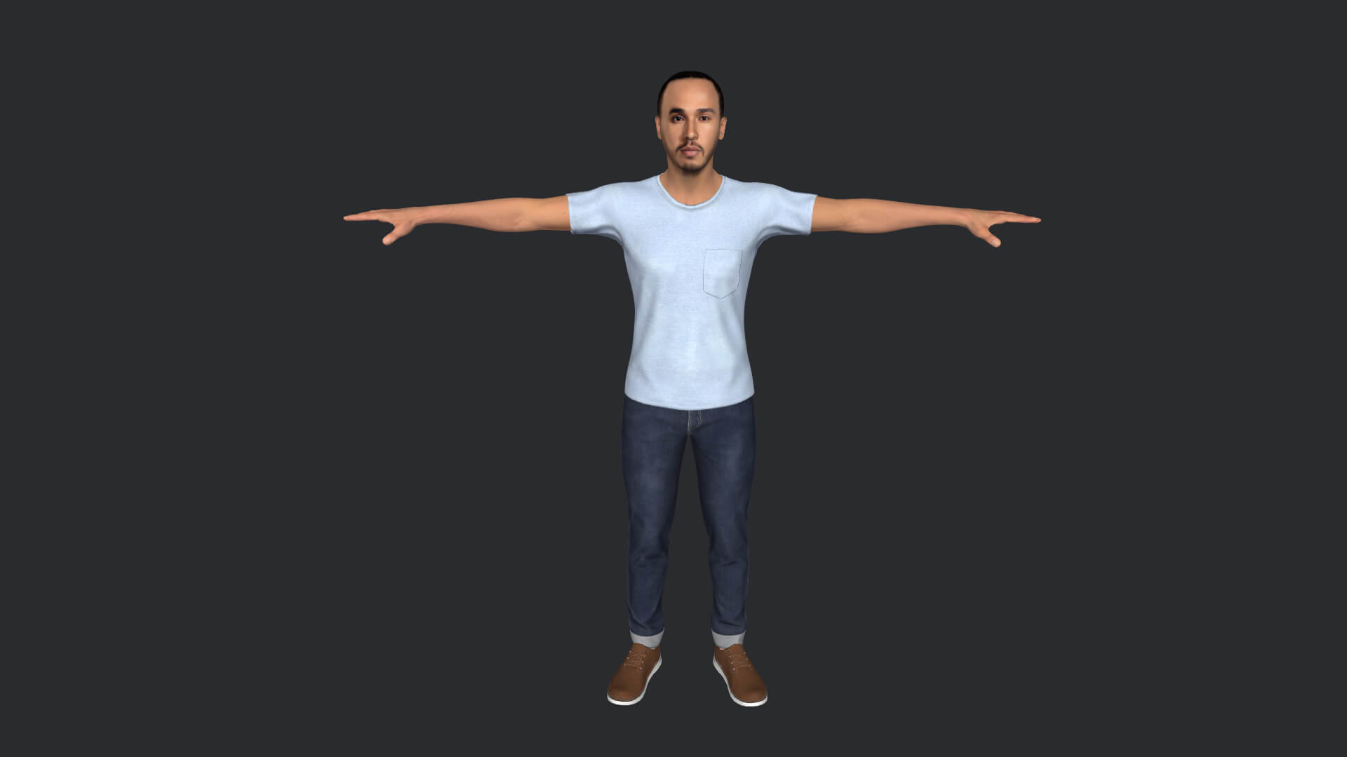 Lewis Hamilton Realistic Full Body Fully Rigged Character - 3D Model by ...