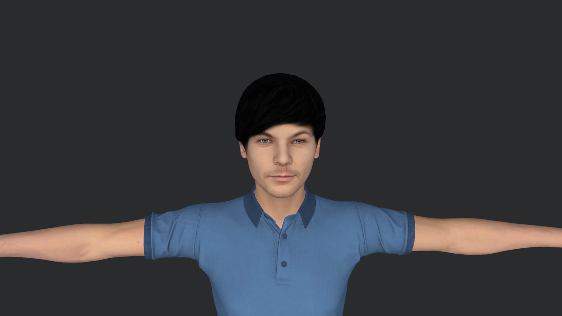 Louis Tomlinson Realistic Full Body Fully Rigged Character - 3D Model ...