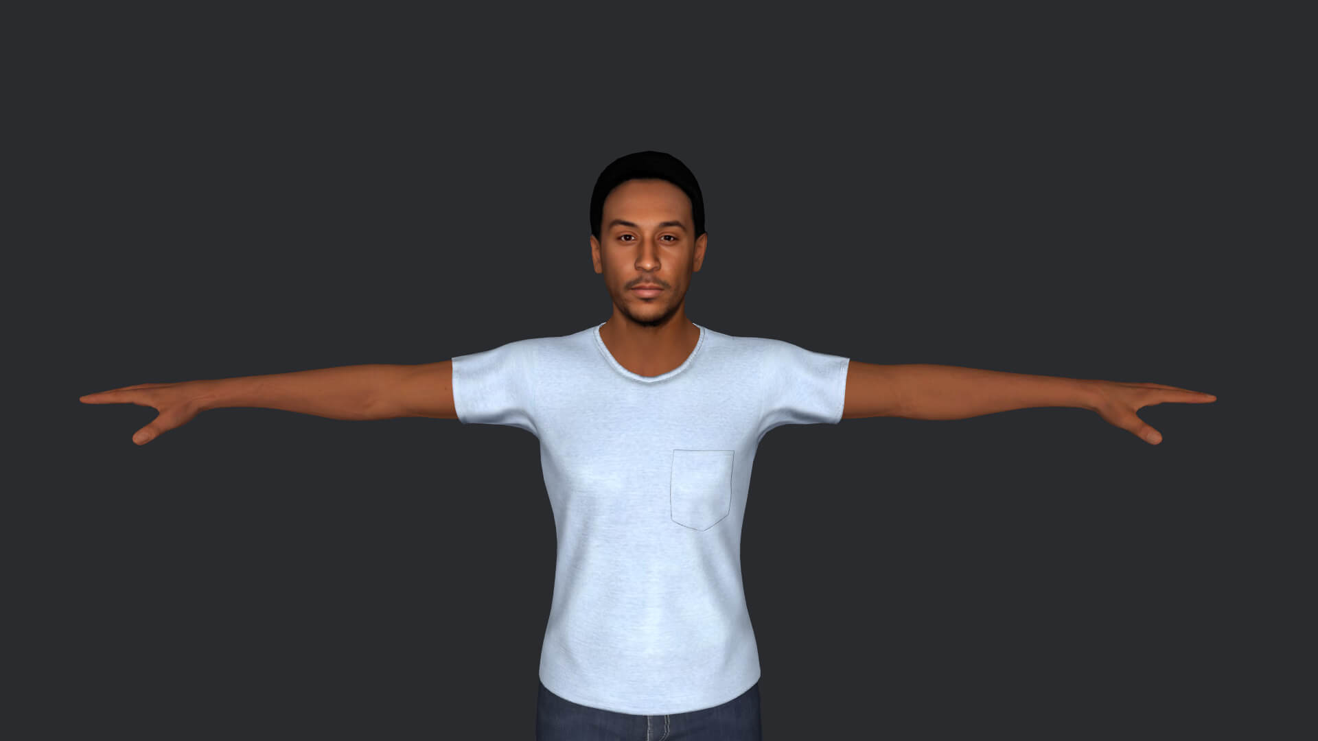 Ludacris Realistic Full Body Fully Rigged Character - 3D Model by meta ...