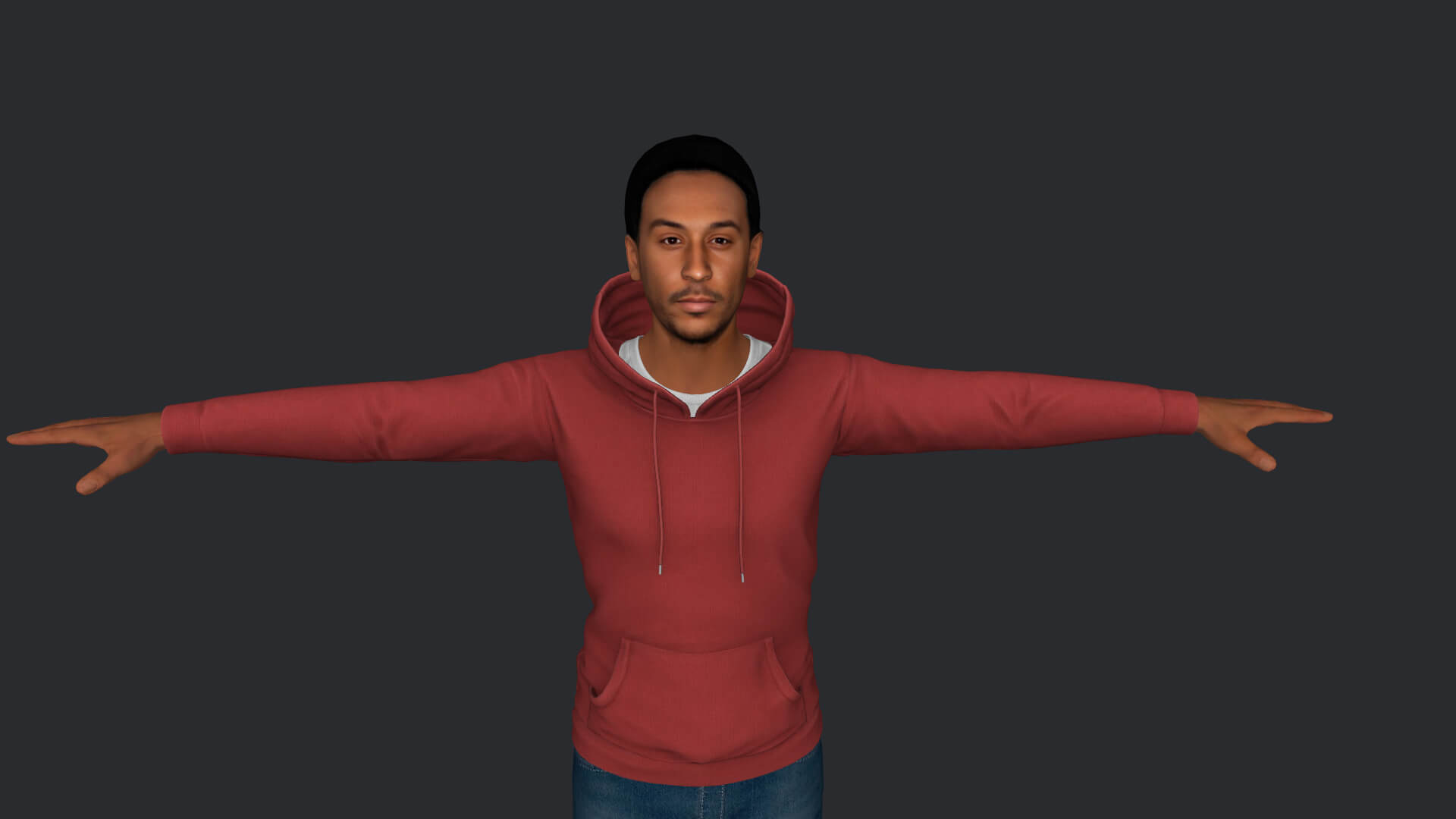 Ludacris Realistic Full Body Fully Rigged Character - 3D Model by meta ...