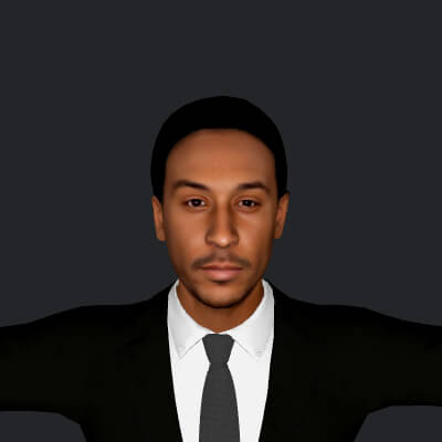 Ludacris Realistic Full Body Fully Rigged Character - 3D Model by meta ...