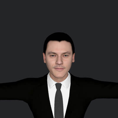 Luke Evans Realistic Full Body Fully Rigged Character - 3D Model by ...