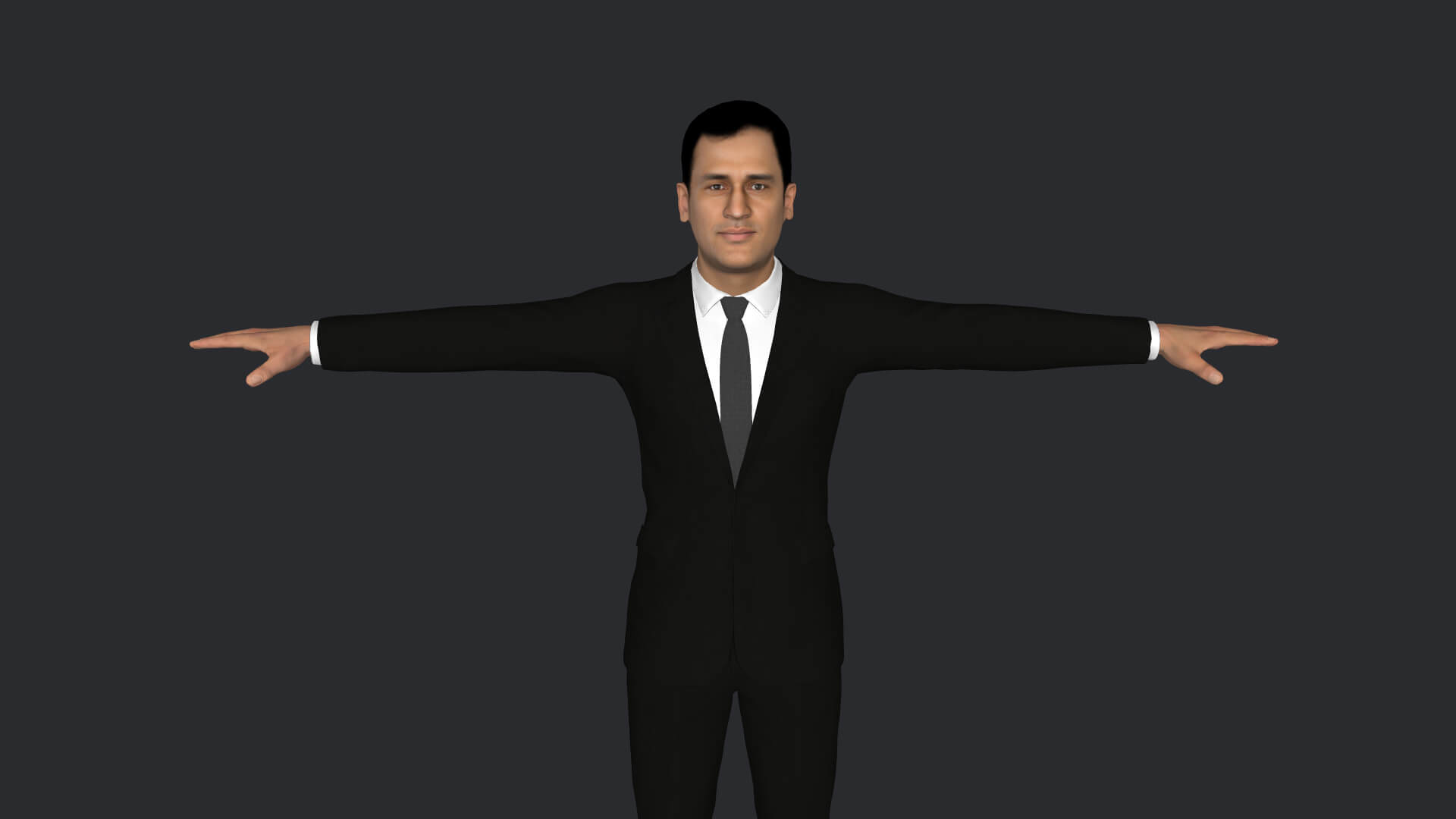 Mahendra Singh Dhoni Hyper Realistic Full Body Rigged - 3D Model by ...