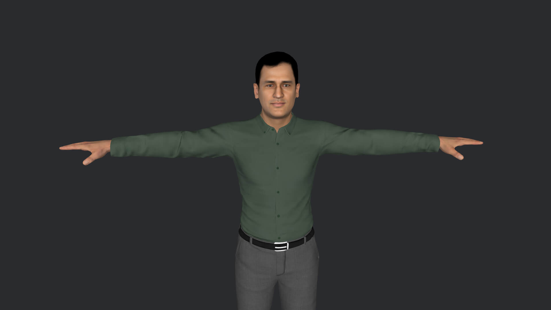 Mahendra Singh Dhoni Hyper Realistic Full Body Rigged - 3D Model by ...