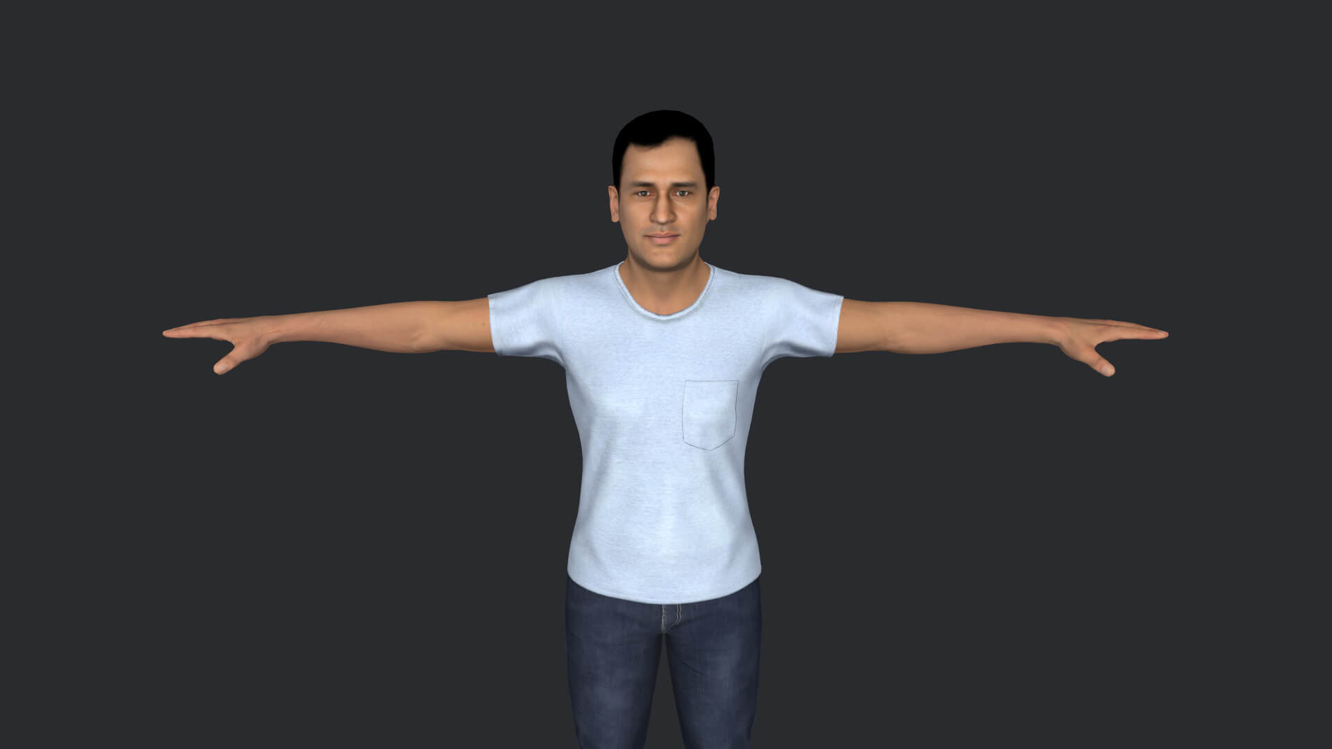 Mahendra Singh Dhoni Hyper Realistic Full Body Rigged - 3D Model by ...