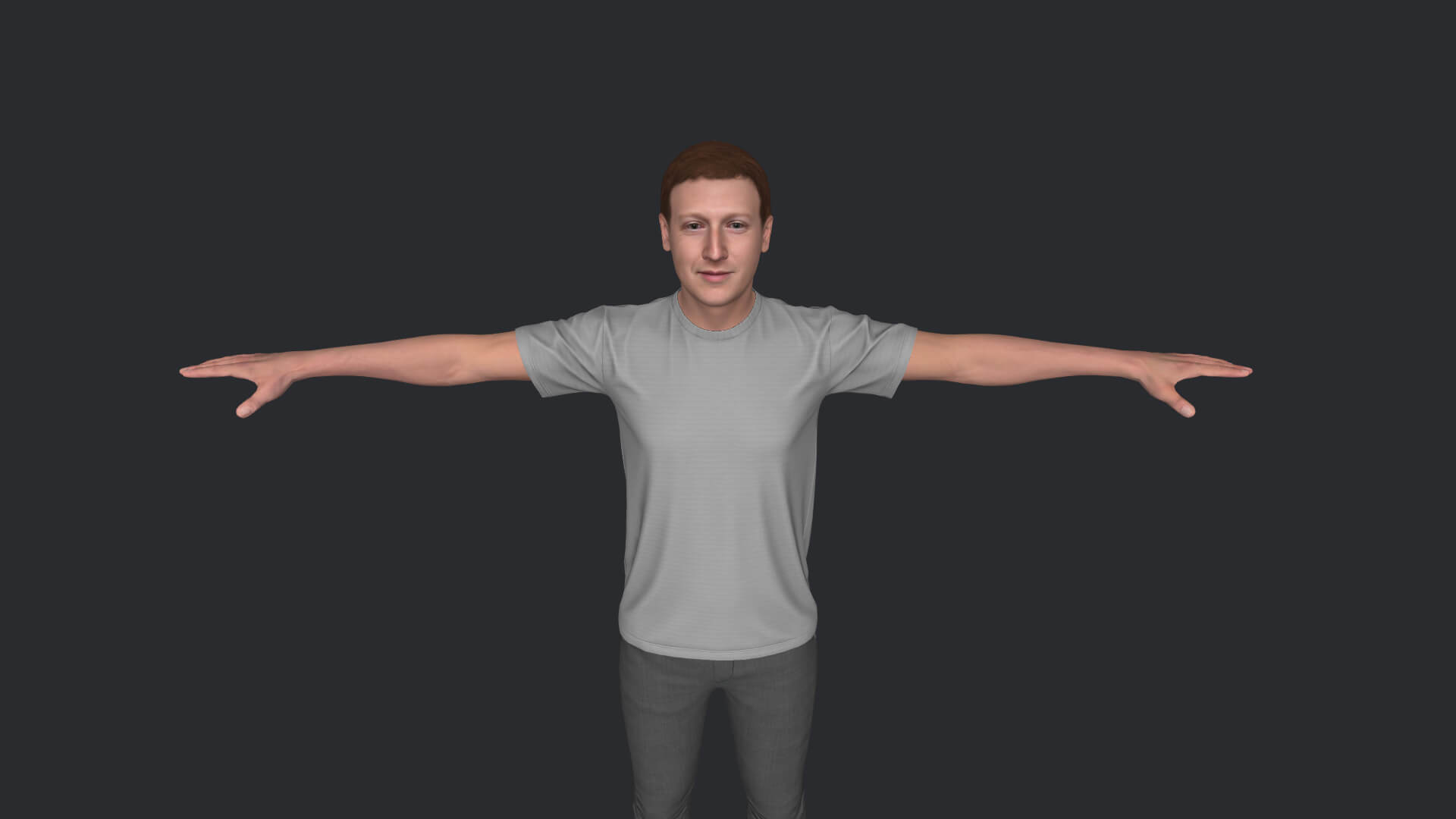 Mark Zuckerberg Hyper Realistic Full Body Rigged Character - 3D Model ...