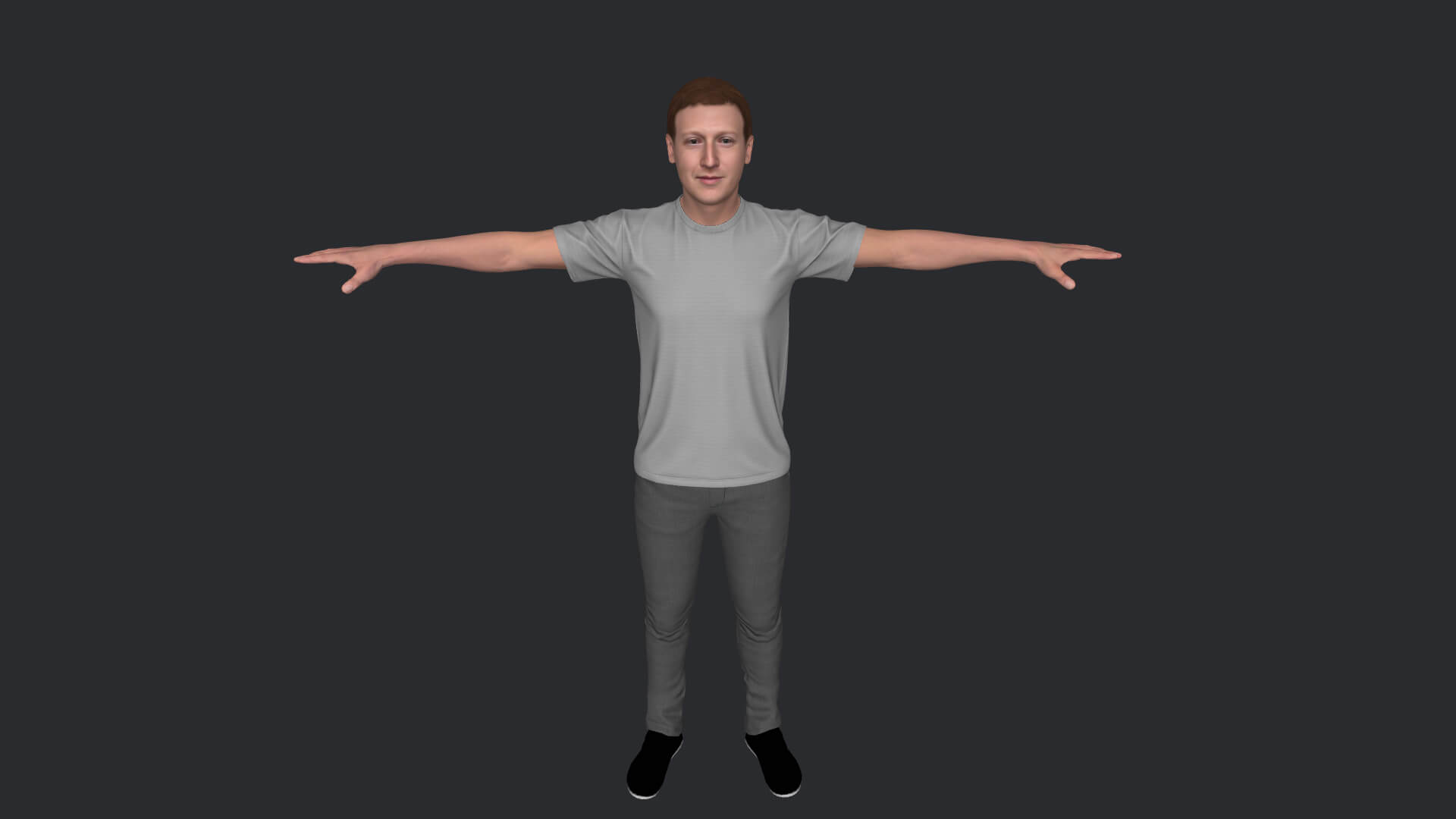 Mark Zuckerberg Hyper Realistic Full Body Rigged Character - 3D Model ...