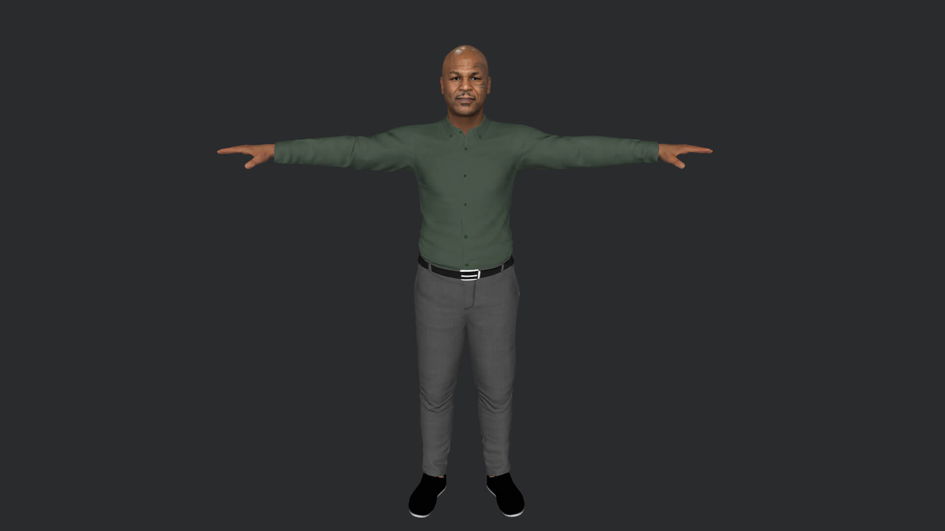 Mike Tyson Hyper Realistic Full Body Fully Rigged Character - 3D Model by meta avatars