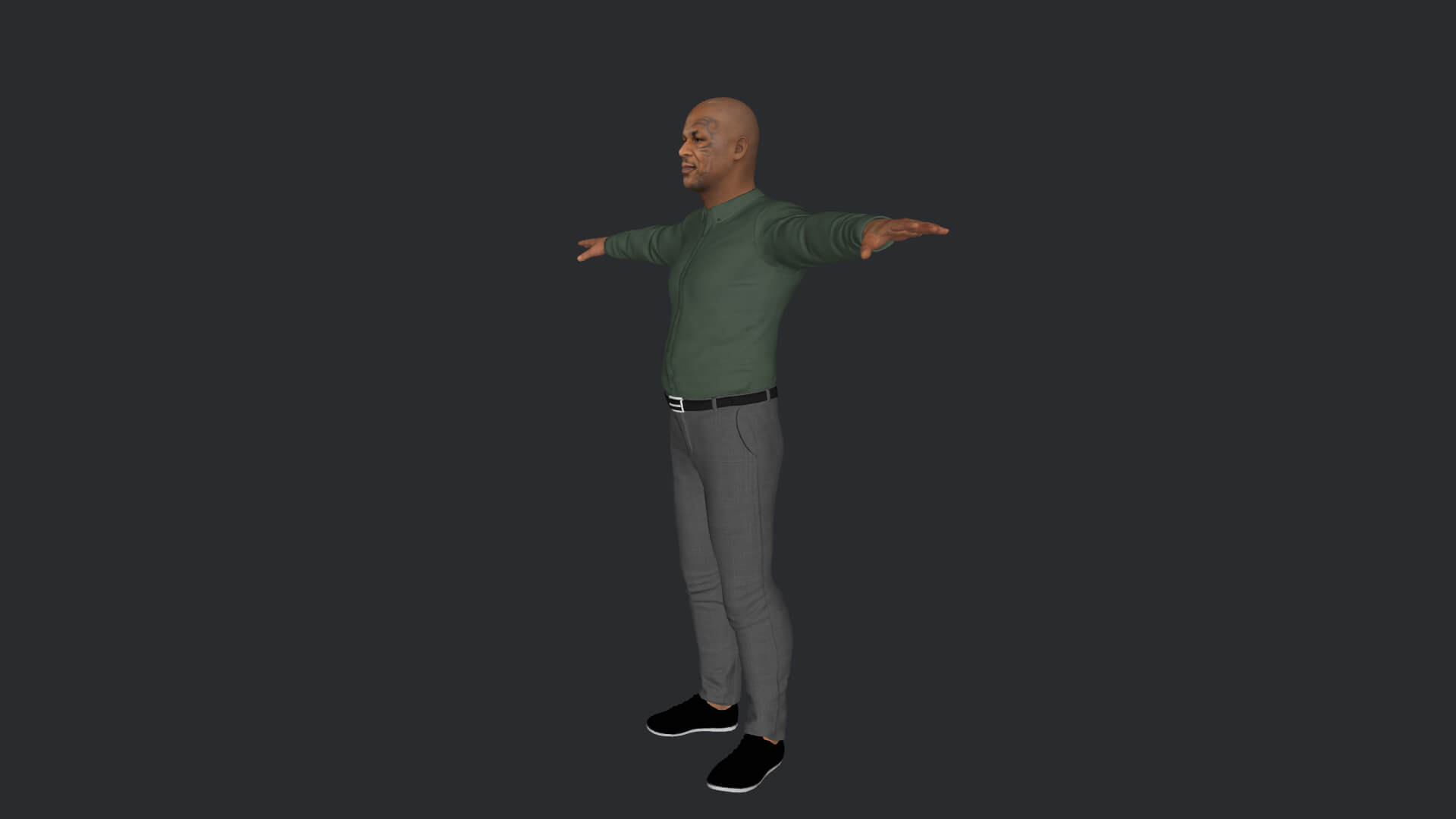 Mike Tyson Hyper Realistic Full Body Fully Rigged Character - 3D Model ...