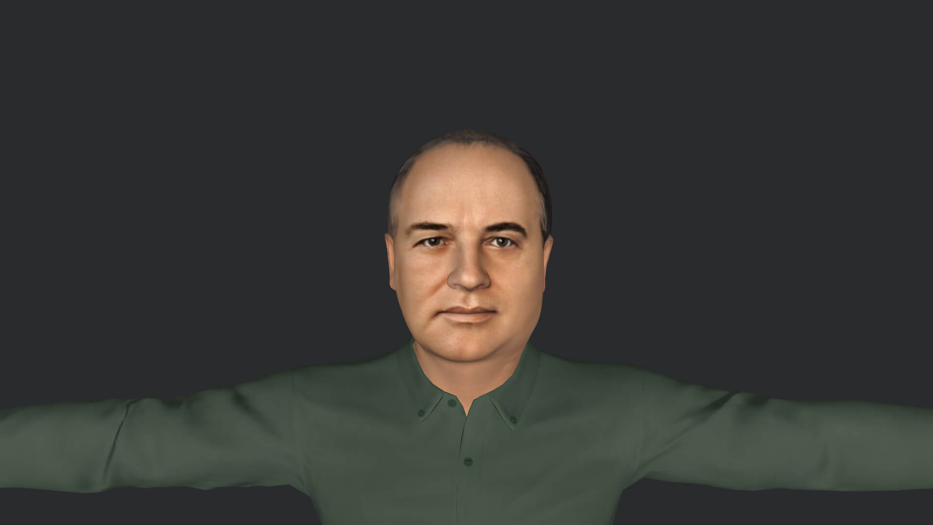 Mikhail Gorbachev Realistic Full Body Fully Rigged Character - 3D Model ...