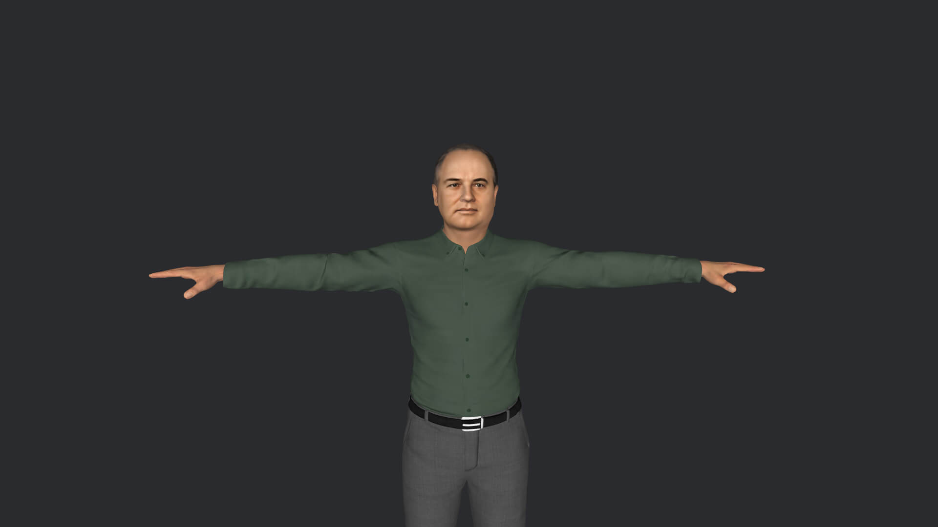 Mikhail Gorbachev Realistic Full Body Fully Rigged Character - 3D Model ...