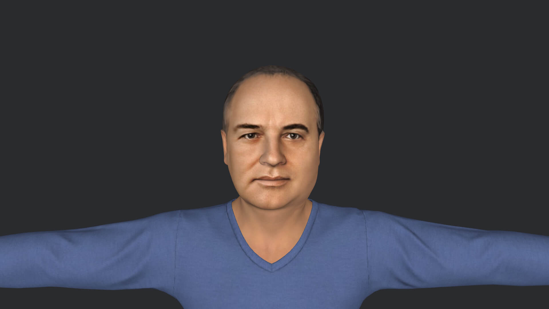 Mikhail Gorbachev Realistic Full Body Fully Rigged Character - 3D Model ...