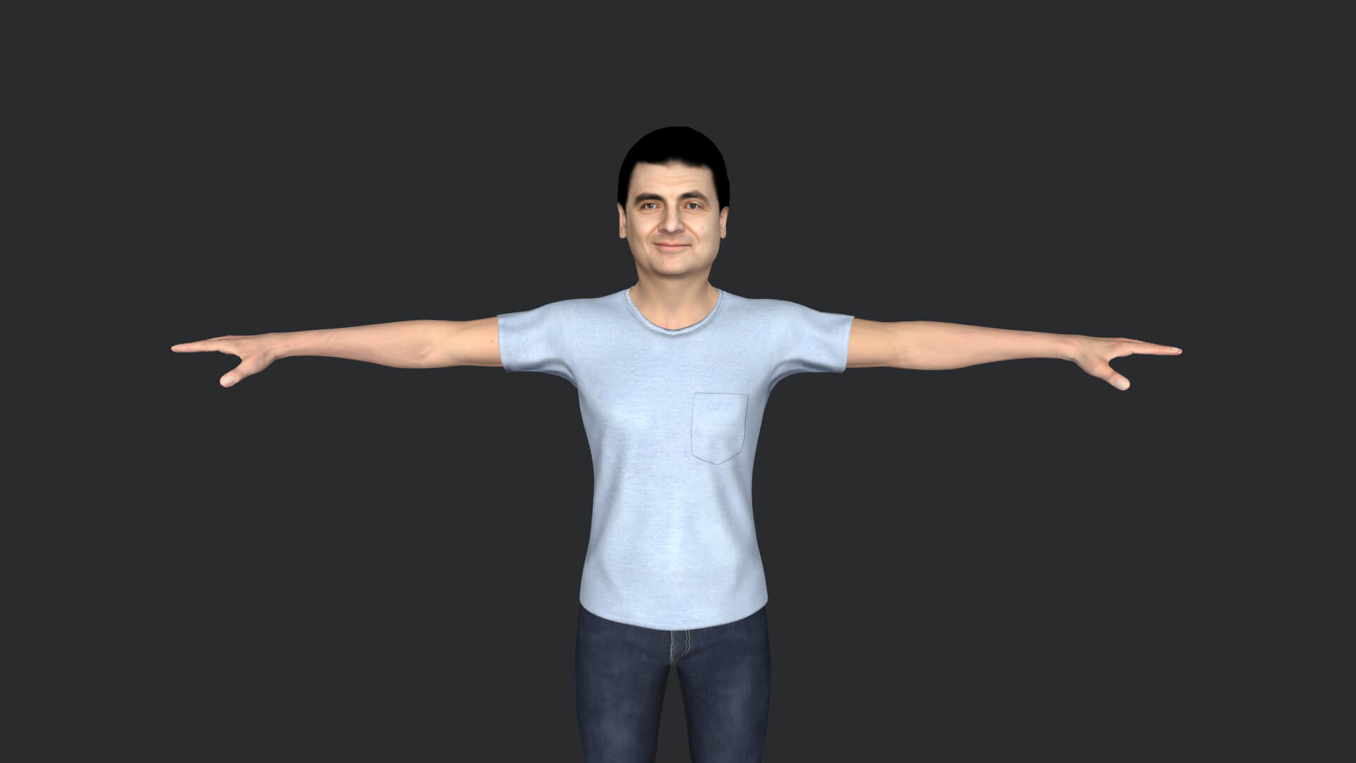 MR Bean-Rowan Atkinson Hyper Realistic Full Body Rigged 3D Model by ...