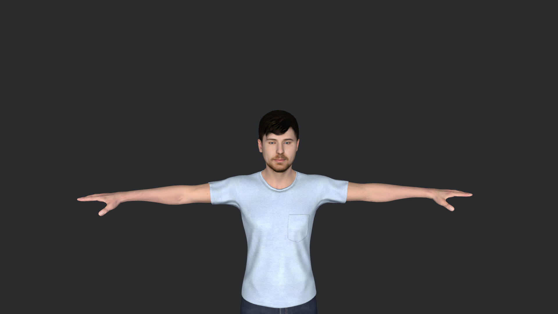 MR Beast Realistic Full Body Fully Rigged Character - 3D Model by meta ...