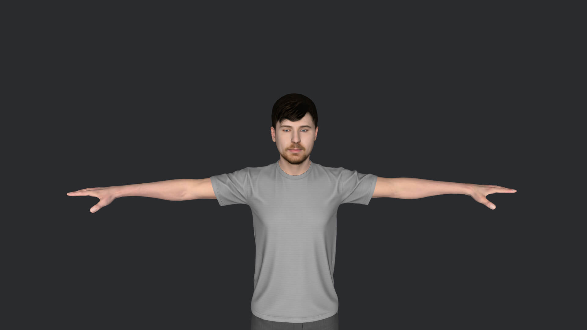 MR Beast Realistic Full Body Fully Rigged Character - 3D Model by meta ...