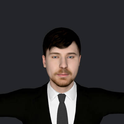 MR Beast Realistic Full Body Fully Rigged Character - 3D Model by meta ...