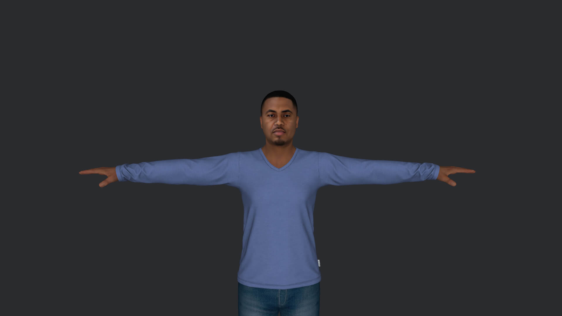 Nas Realistic Full Body Fully Rigged Character - 3D Model by meta avatars