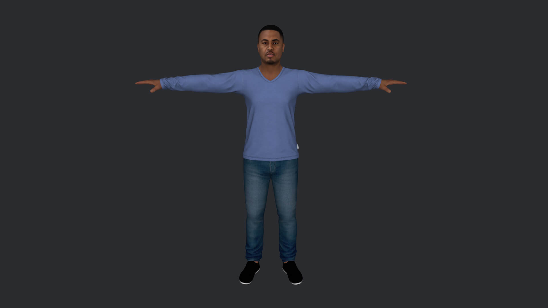 Nas Realistic Full Body Fully Rigged Character - 3D Model by meta avatars