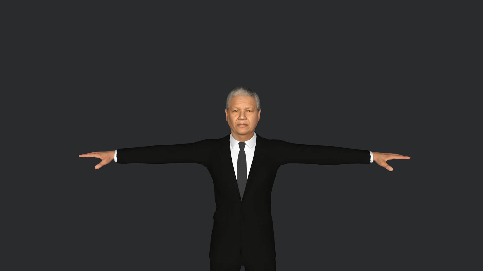 Nelson Mandela Realistic Full Body Fully Rigged Character - 3D Model by ...