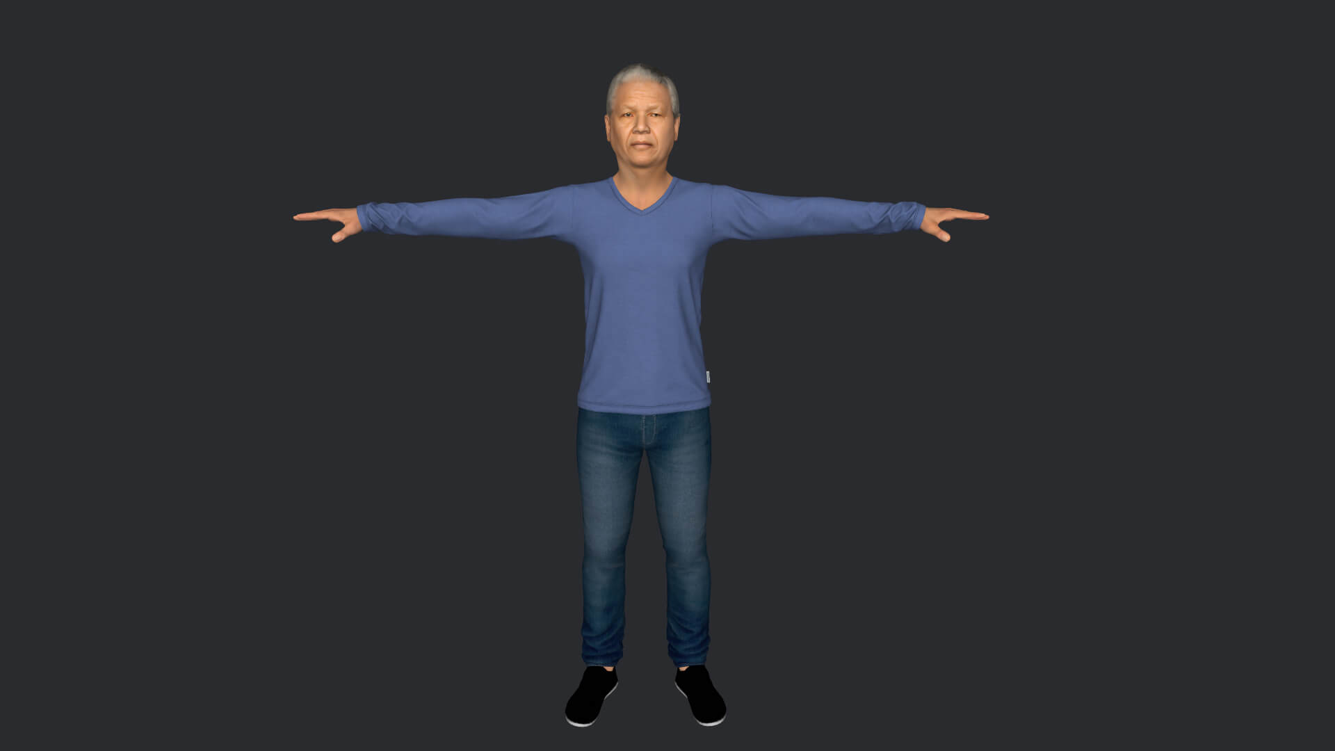 Nelson Mandela Realistic Full Body Fully Rigged Character - 3D Model by meta avatars