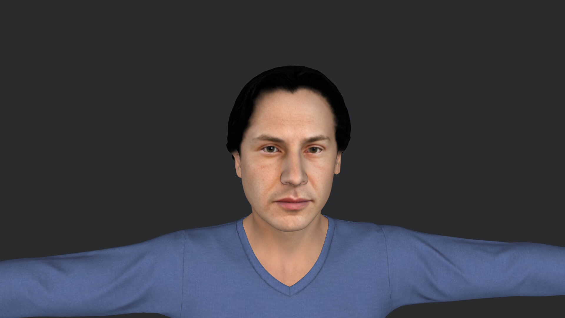 Neo Keanu Reeves Realistic Fully Rigged Character - 3D Model by meta ...