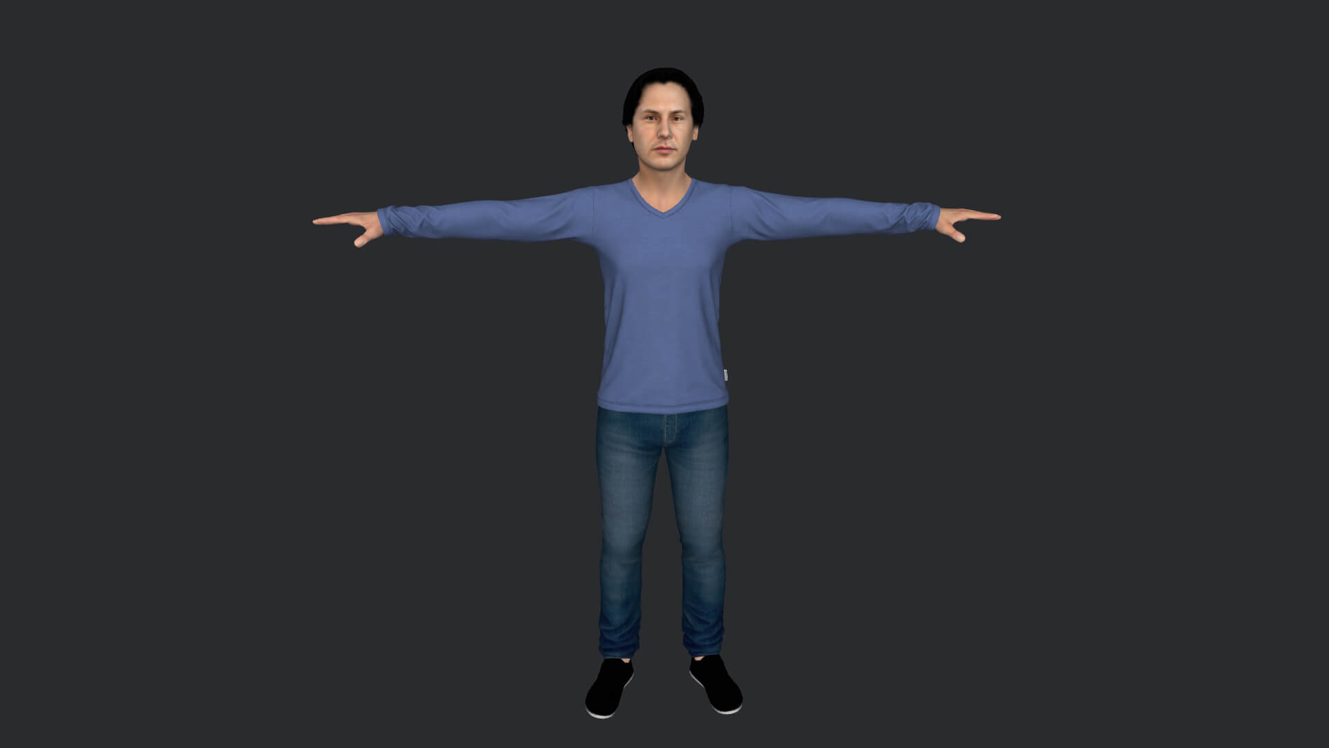 Neo Keanu Reeves Realistic Fully Rigged Character - 3D Model by meta avatars