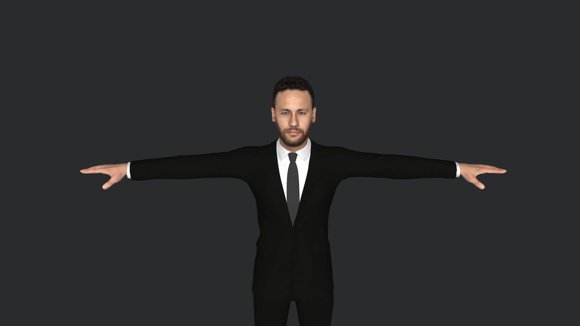 Neymar Hyper Realistic Full Body Rigged Character - 3D Model by meta ...