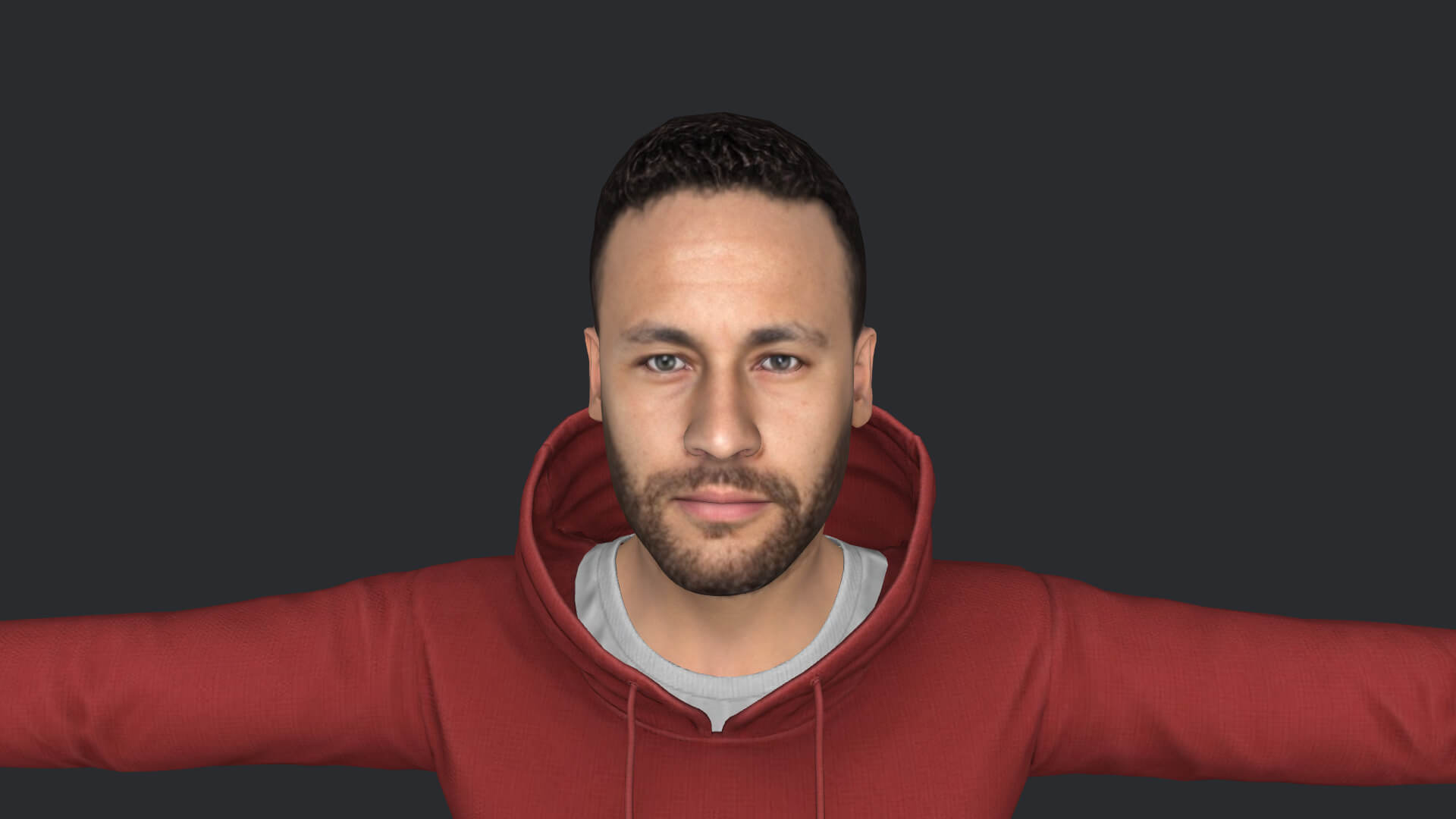 Neymar Hyper Realistic Full Body Rigged Character - 3D Model by meta avatars