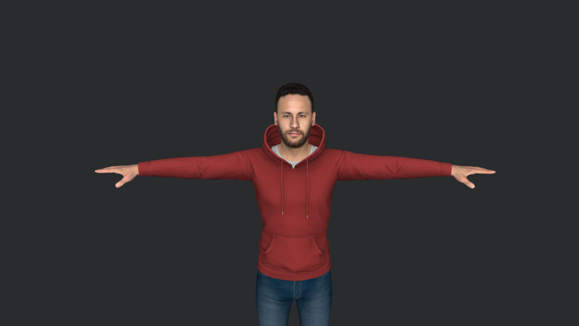Neymar Hyper Realistic Full Body Rigged Character - 3D Model by meta ...