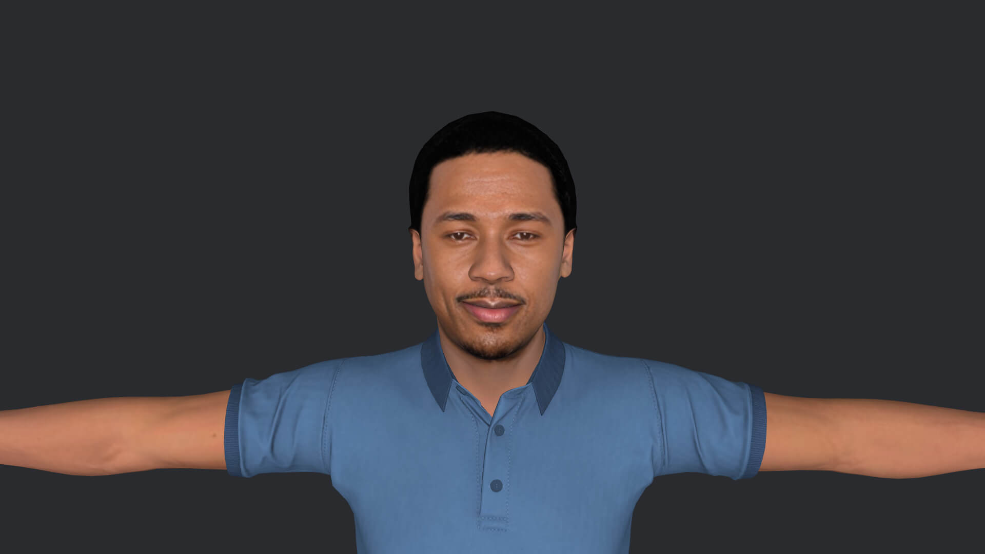 Nick Cannon Realistic Full Body Fully Rigged Character - 3D Model by ...