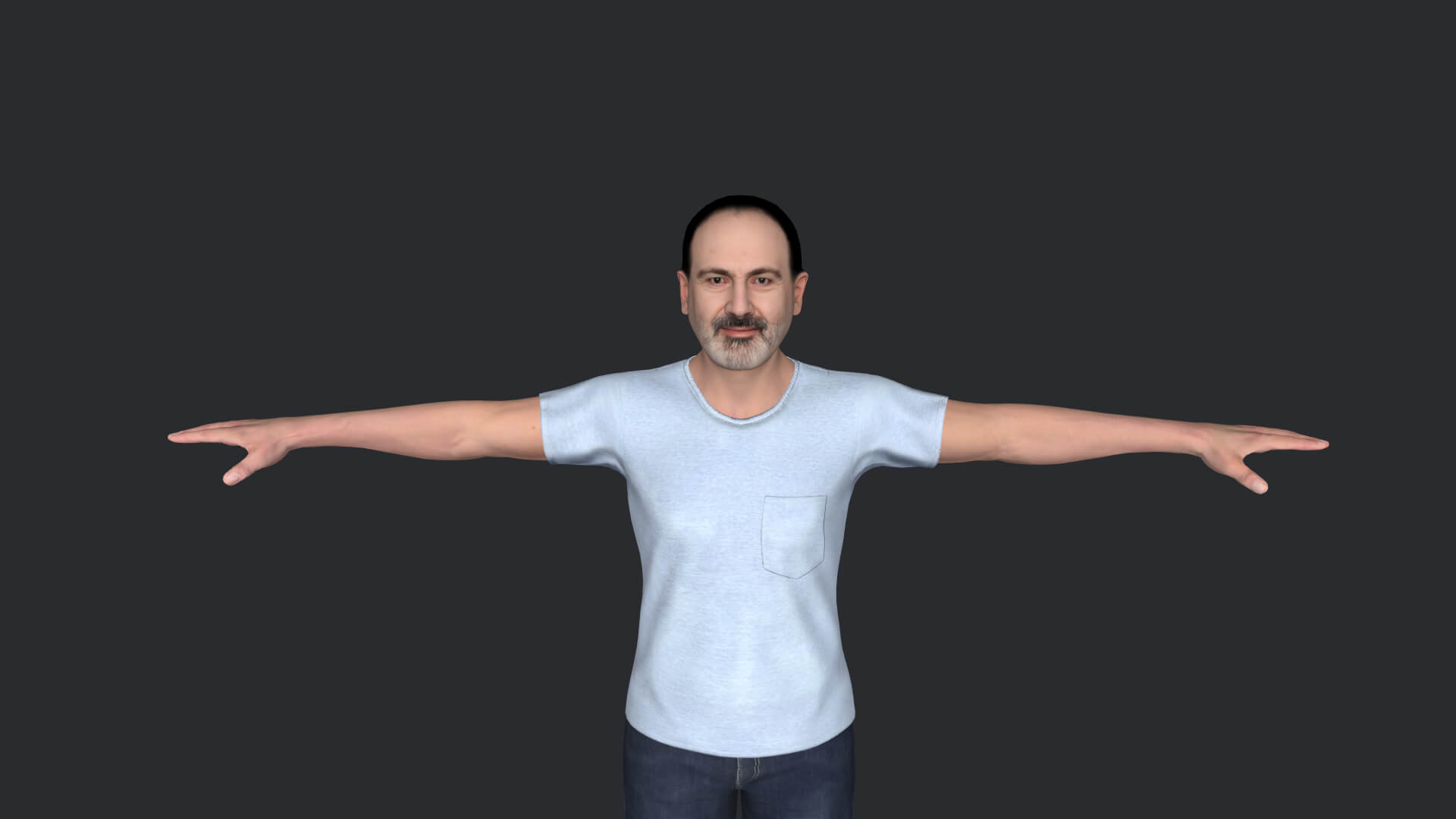Nikol Pashinyan Realistic Full Body Fully Rigged Character - 3D Model ...