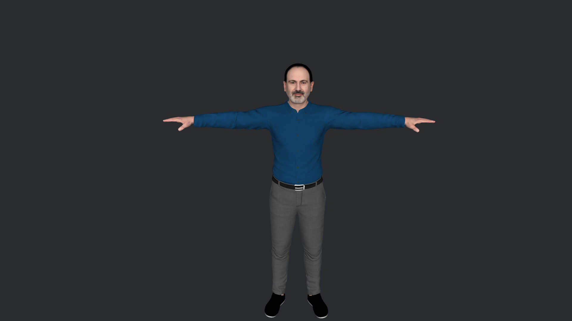 Nikol Pashinyan Realistic Full Body Fully Rigged Character - 3D Model ...